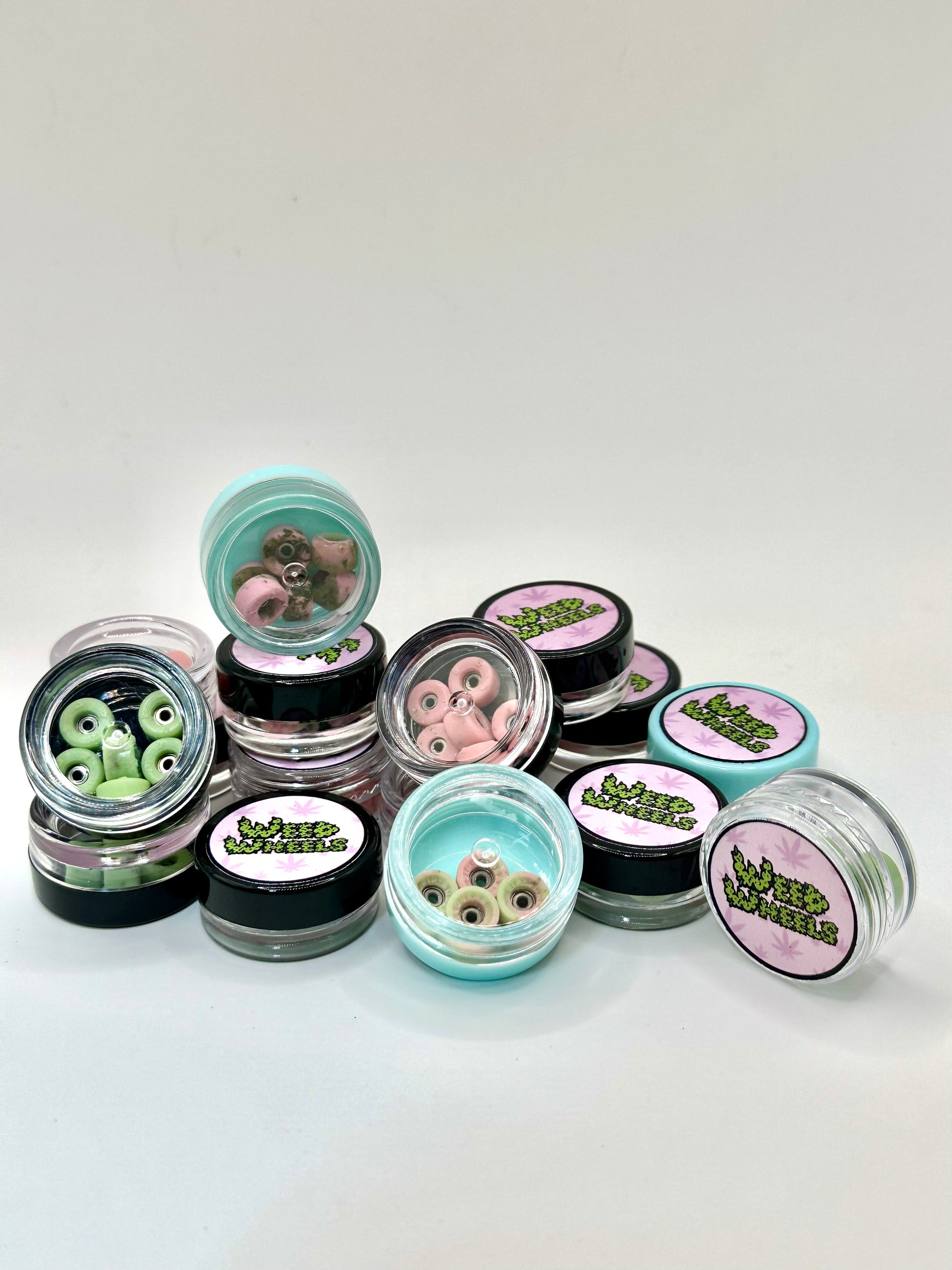 Pip Squeak's Weed Wheels - Pink Swirl Conicals – ZegHeads
